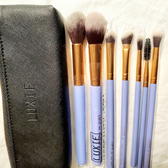 Luxie | Makeup | Luxie Makeup Complete Brush Set Lilac Gold | Poshmark